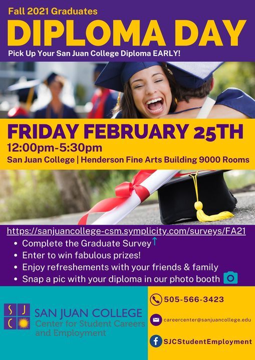 Fall 2021 Graduates Diploma Day at San Juan College, Farmington on 25th ...