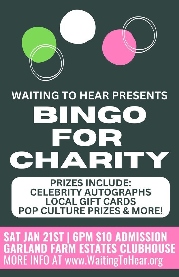Bingo and Autograph Auction with Ryan Budds | Garland Farm Estates ...