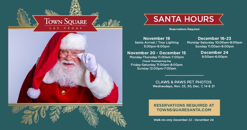 Photos with Santa at Town Square Las Vegas | Town Square Las Vegas ...