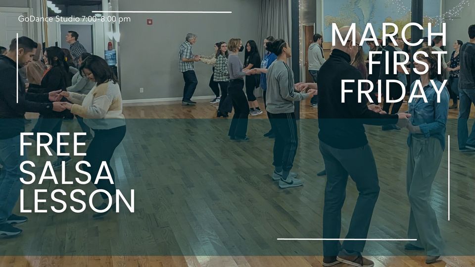 First Friday Beginner Salsa | GoDance Studio, Goshen, IN | March 3, 2023