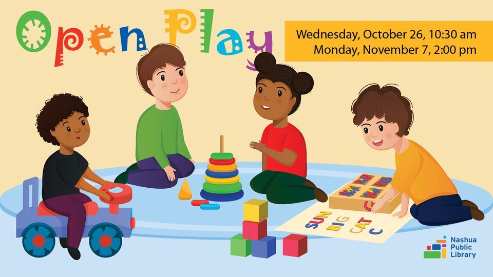 Open Play | Nashua Public Library | November 7, 2022
