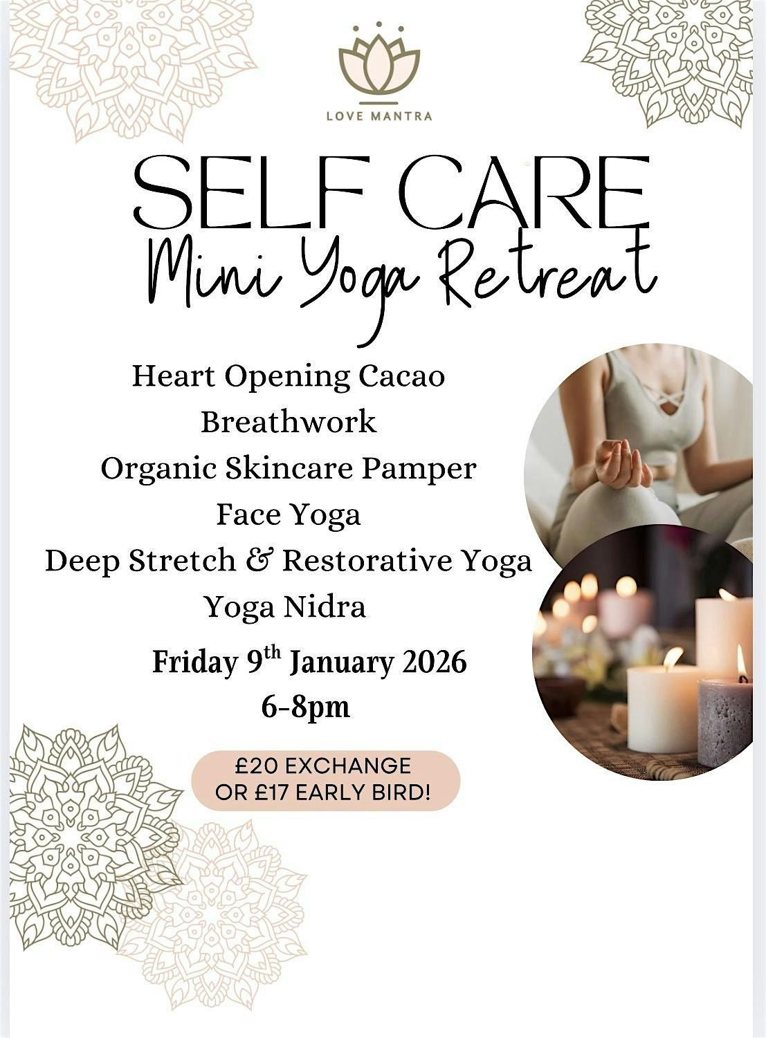 Self Care Mini Yoga Retreat January 2026 at Appleton Parish Hall ...