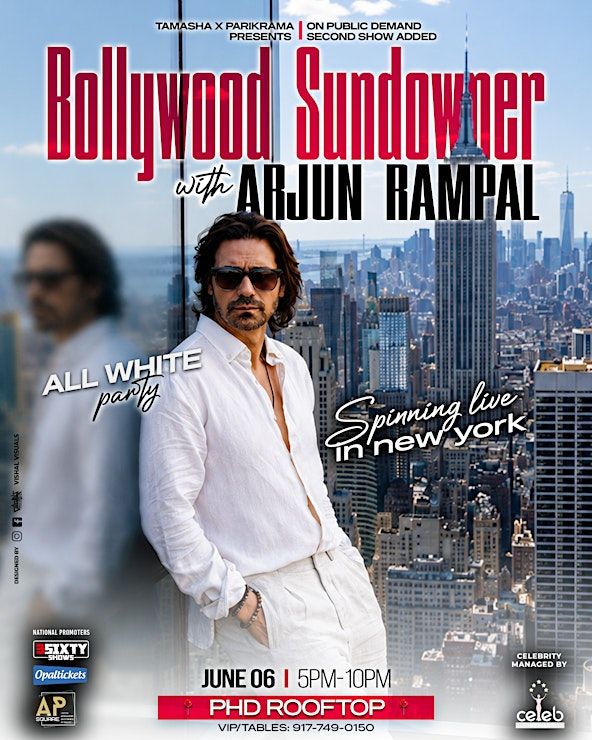 ARJUN RAMPAL SUNDOWNER spinning LIVE in NEW YORK @PHD ROOFTOP at PHD ...