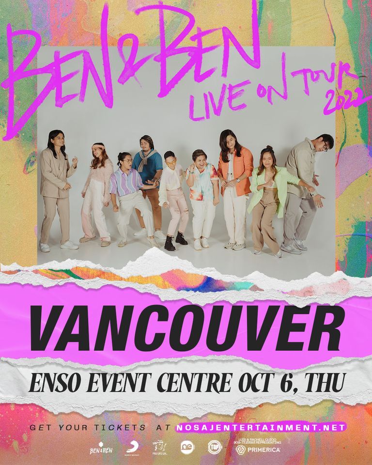 Ben & Ben Live in Vancouver 2022 at Enso, Richmond on 6th October, 2022