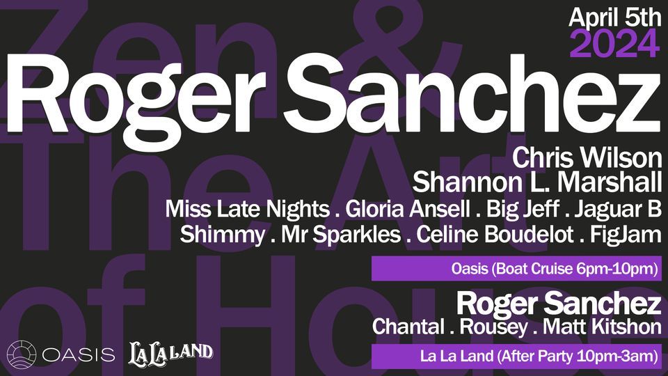 Zen & The Art of House ft. Roger Sanchez - Friday 5th April | New Farm ...