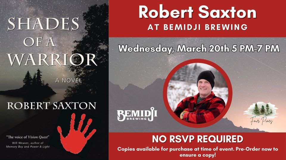 Robert Saxton Book Signing at Bemidji Brewing on 20th March, 2024