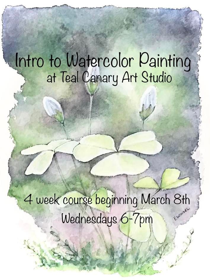 Intro to Watercolor Painting | Teal Canary, Greenwood, IN | March 22, 2023