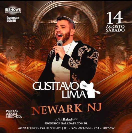 Gusttavo Lima USA Tour at 293 Wilson Ave, Newark, NJ 07105-3826, United ...