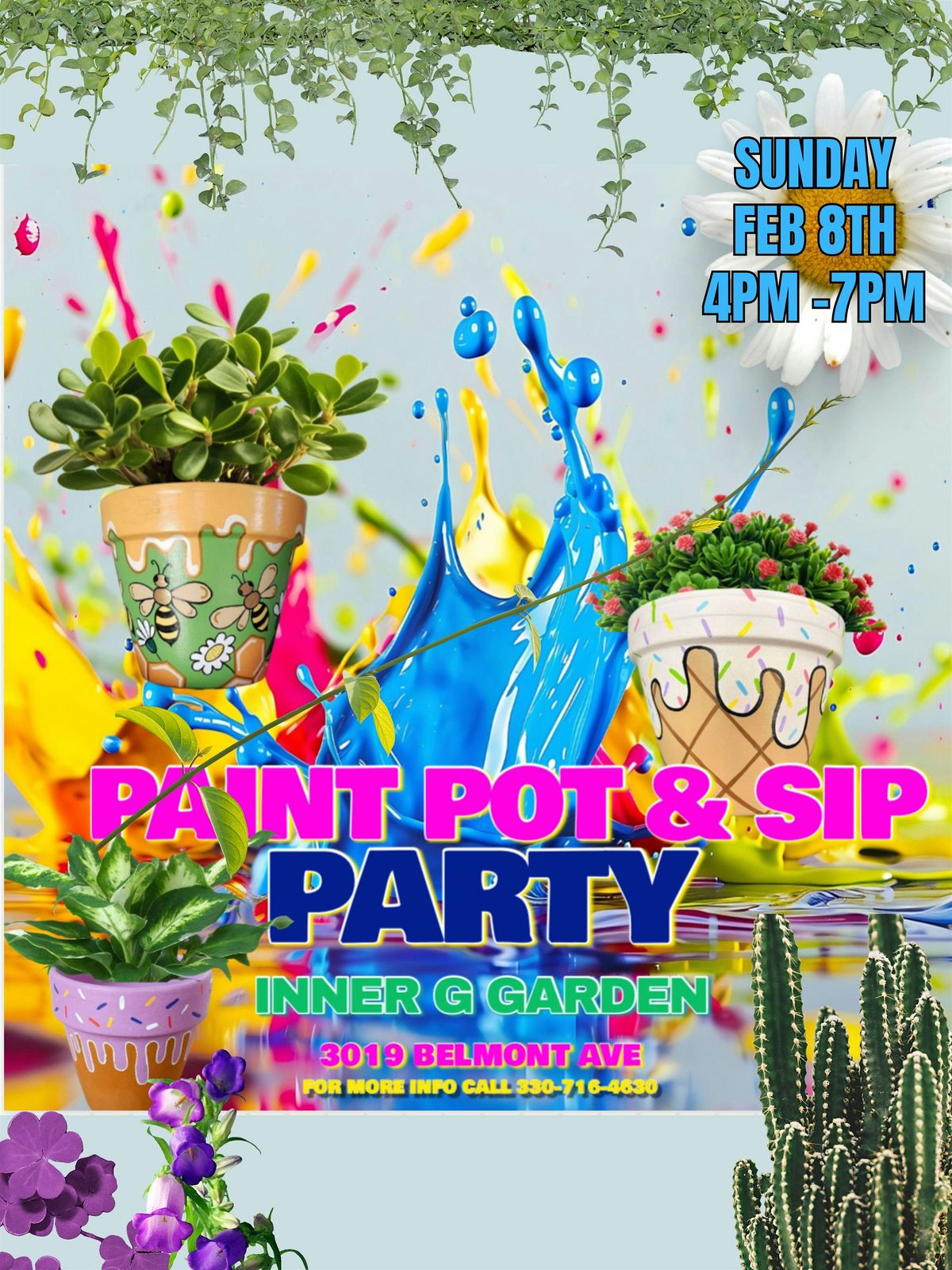 PAINT POT & SIP at Smash-On Party Center, Youngstown on 8th February, 2026
