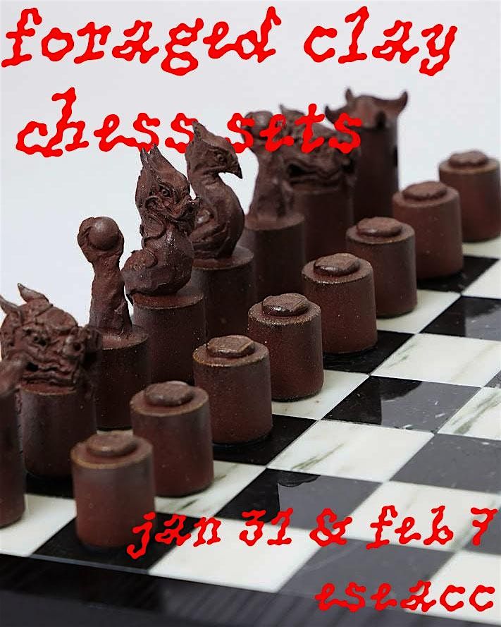 Making chess sets from foraged clay EARLY SESSION at ESEA Community ...