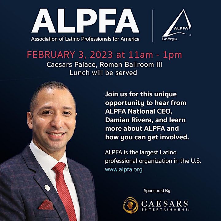 Meet ALPFA National CEO Damian Rivera | Caesars Palace, Las Vegas, NV ...