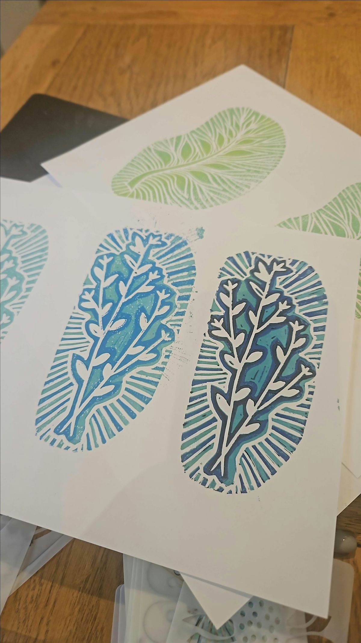 Monthly Makes - 3 layer lino Print, Reduction Printing at Oppio Lounge ...