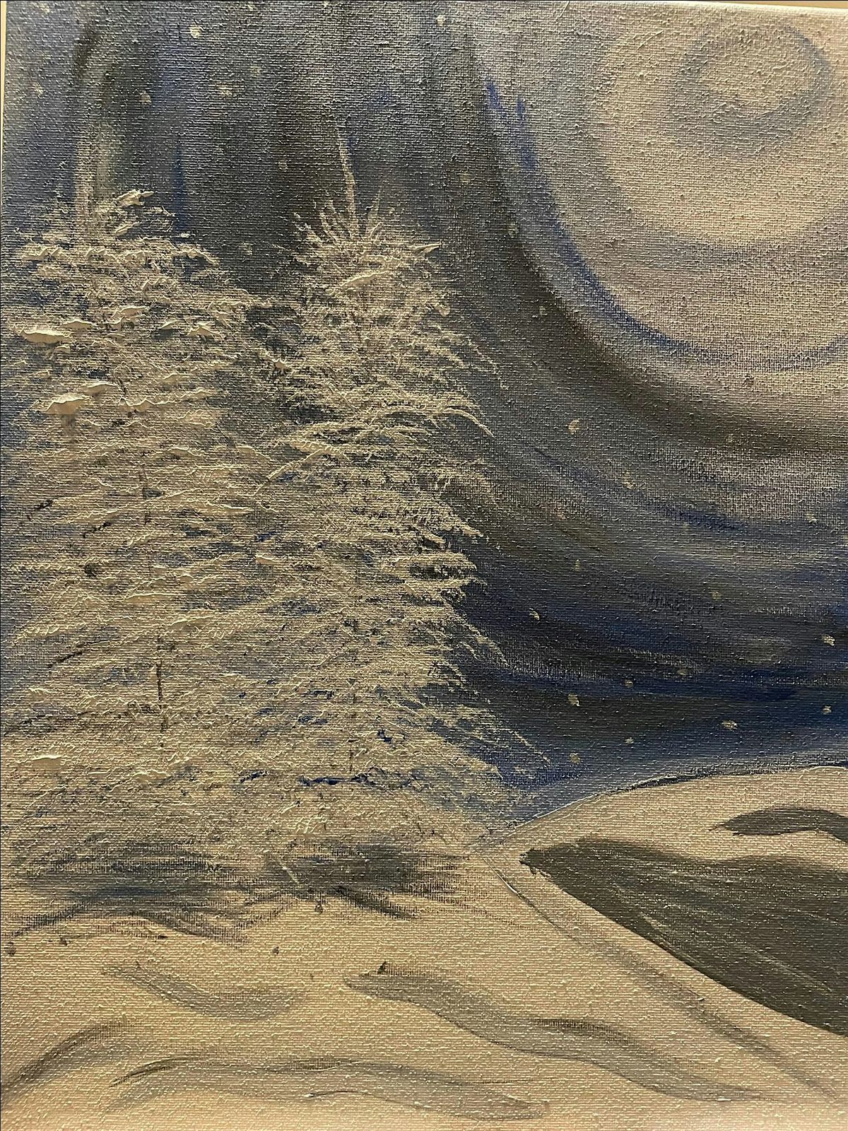 Winter Scene Acrylic Paint Night @ The Grange at 4902 Palouse Hwy ...