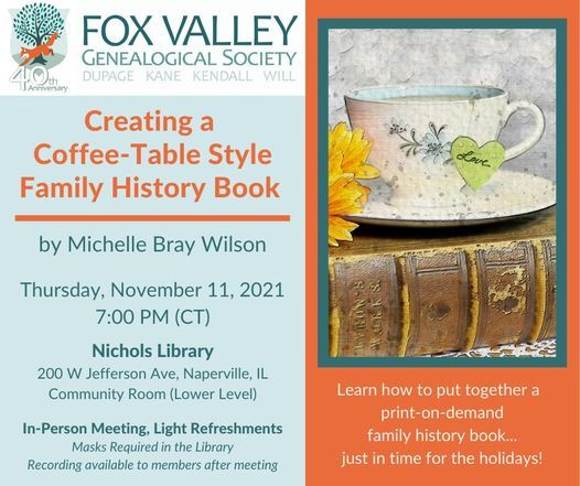 Creating a Coffee-Table Style Family History Book by Michelle Bray ...