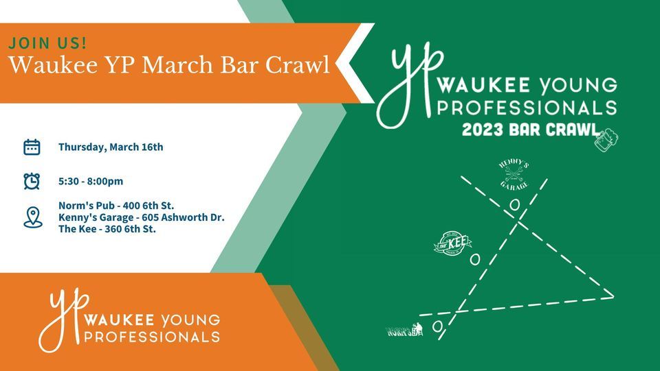 Bar Crawl! at Waukee Downtown Triangle on 16th March, 2023