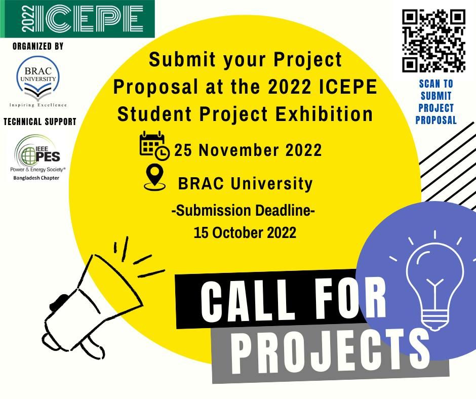 2022 ICEPE Student Project Showcase at BRAC University, Dhaka on 25th November, 2022