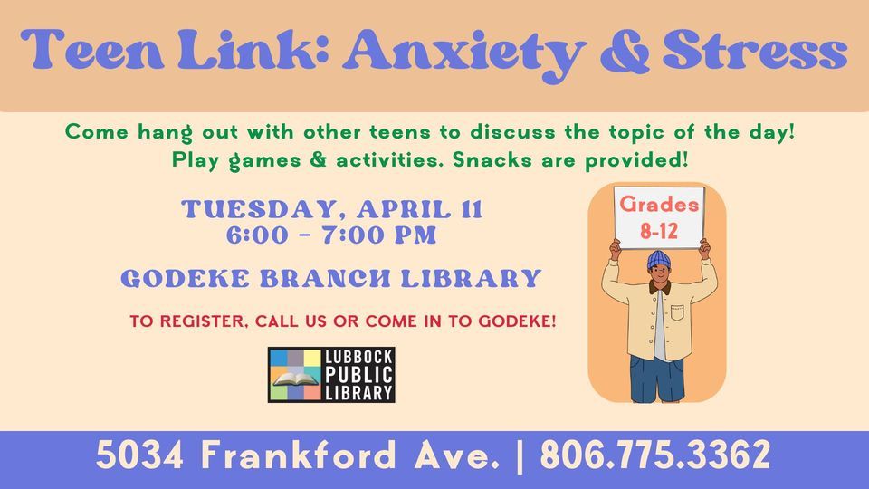 Teen Link at Godeke Branch Library | Lubbock Public Library (Godeke ...