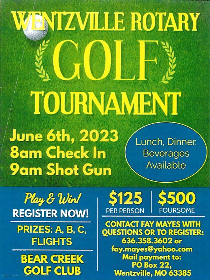 Annual Wentzville Rotary Charity Golf Tournament at Bear Creek Golf ...