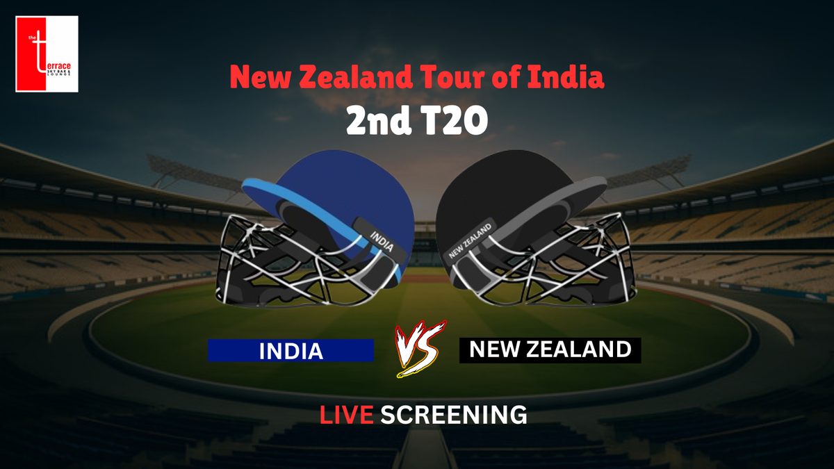 Screening of India vs New Zealand 2nd T20 at The Terrace | Supertech ...