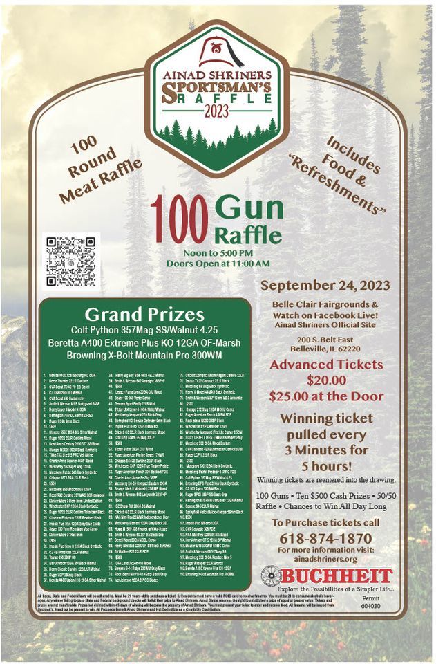 Ainad Shriners Sportsmans Raffle | Belle Clair Fairgrounds & Expo ...