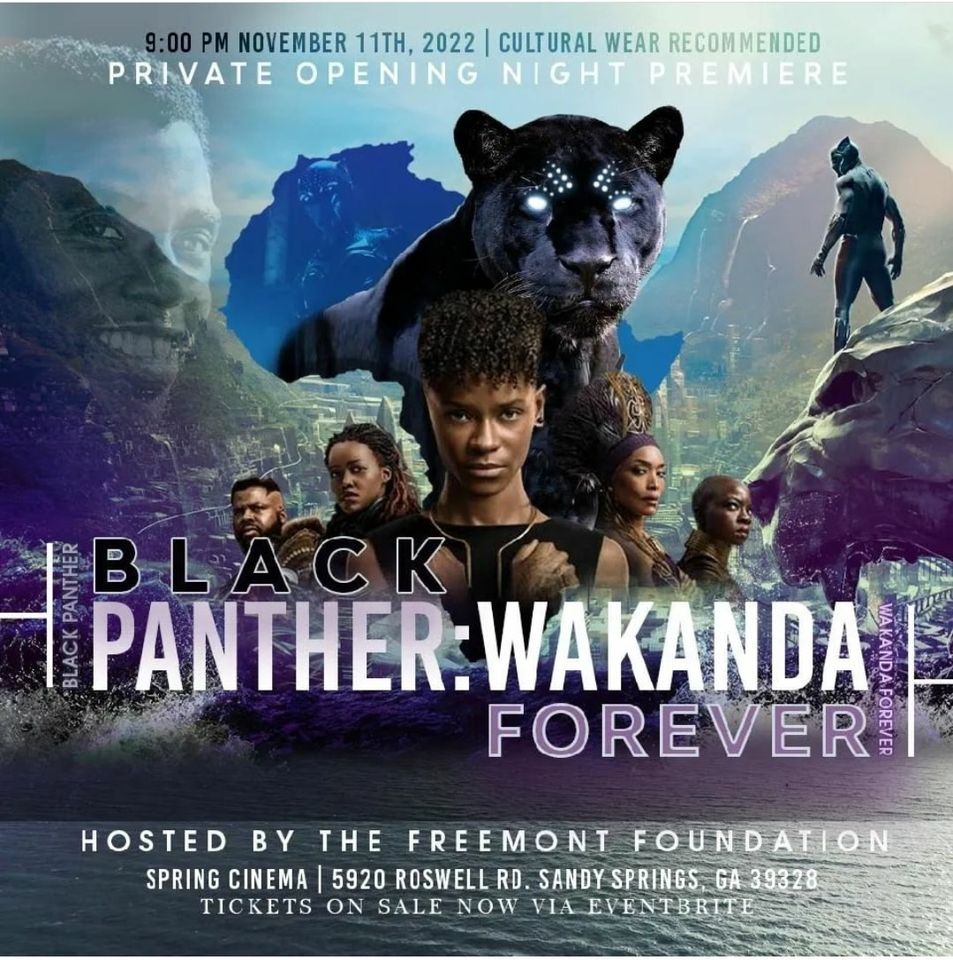 Black Panther: Wakanda Forever Private Opening Night Premiere at The Springs Cinema & Taphouse ...