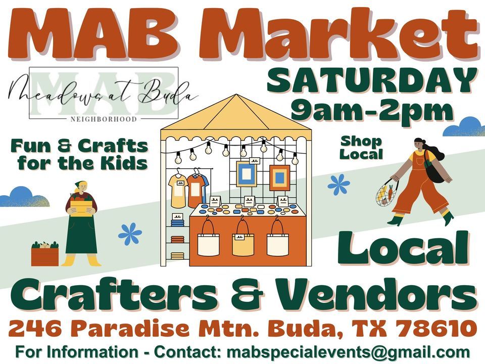 MAB Market | Meadows at Buda Neighborhood 246 Paradise Mtn. Buda, TX ...
