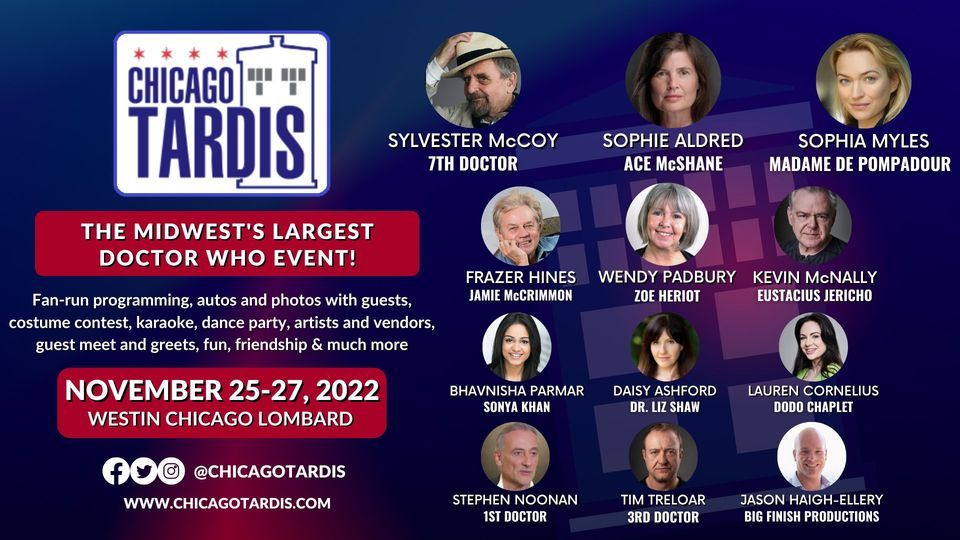 Chicago TARDIS 2022 | The Westin Chicago Lombard | November 25 to ...