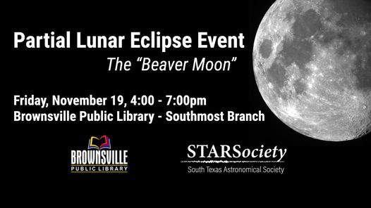 Partial Lunar Eclipse Event @ Southmost Public Library at Southmost ...