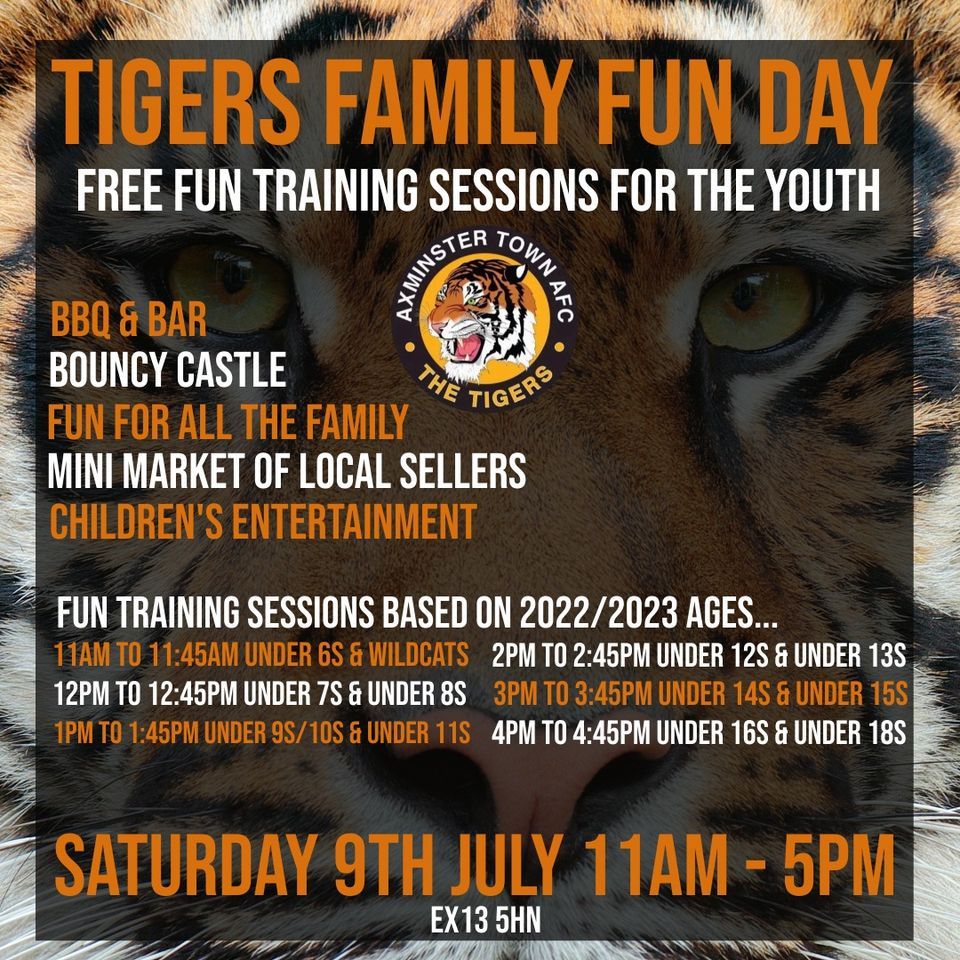 Family Fun Day at Axminster Town Football Club 'AFC', Chard on 9th July ...