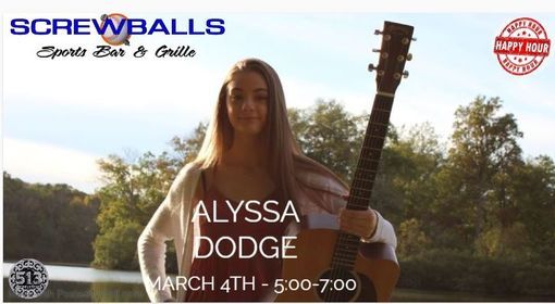 Alyssa Dodge returns to Screwballs Happy Hour! | Screwballs Sports Bar ...