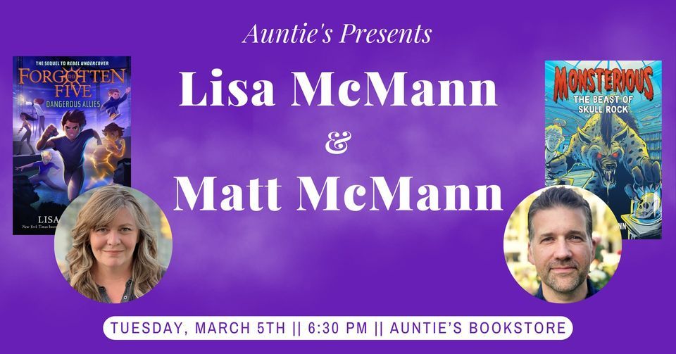 Lisa & Matt McMann! | Auntie's Bookstore, Spokane, WA | March 5, 2024