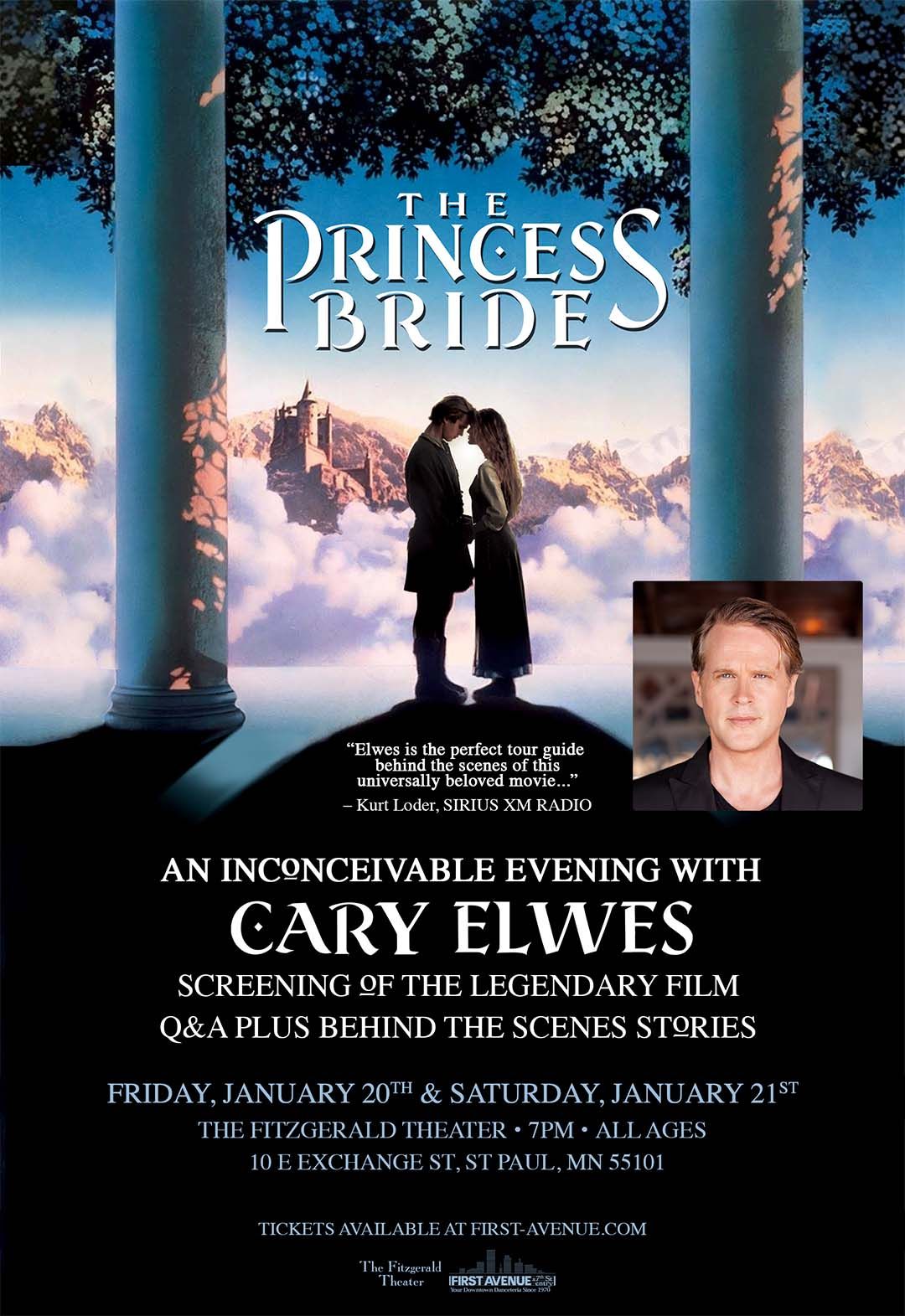 The Princess Bride - An Inconceivable Evening with Cary Elwes at The ...