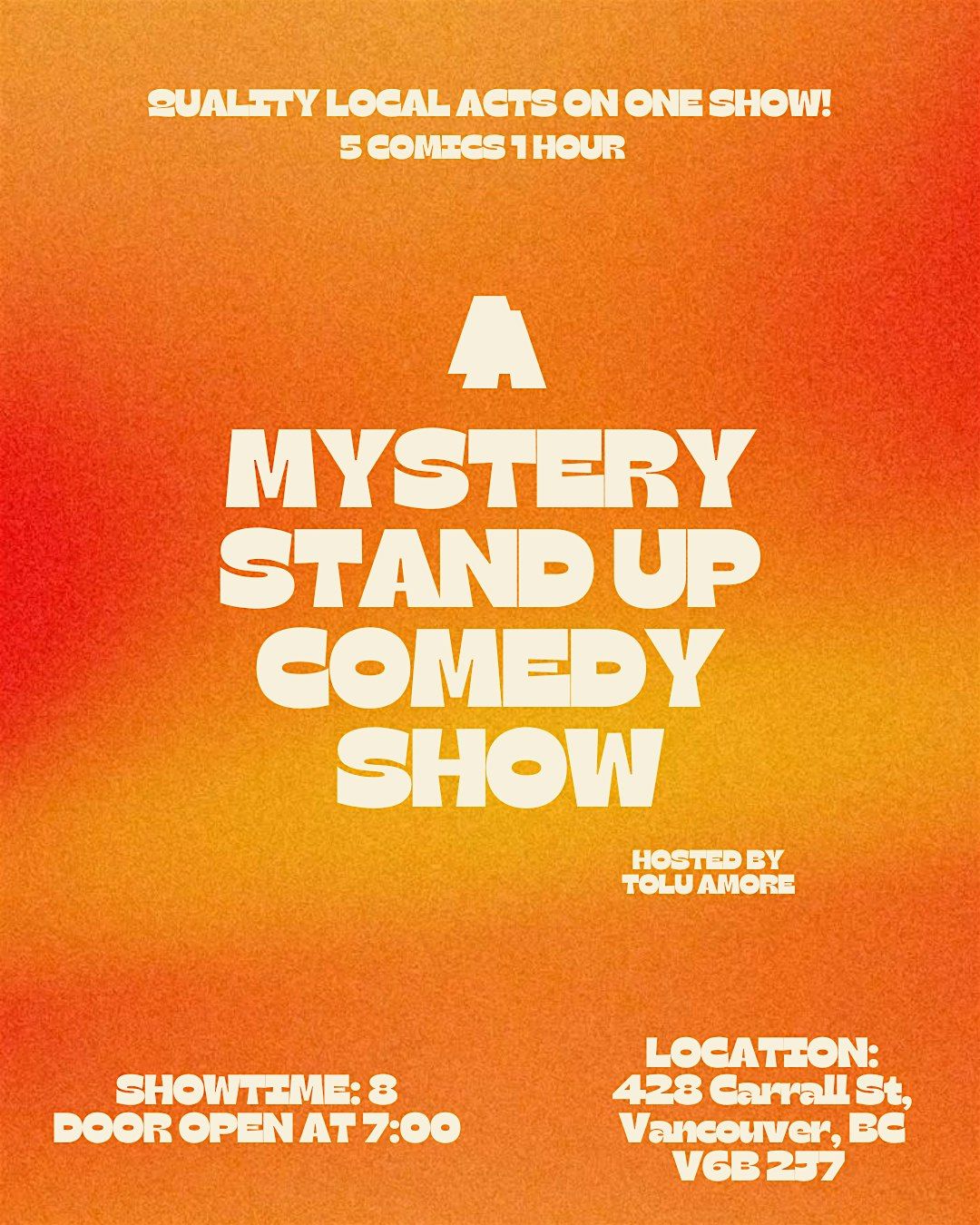 A Mystery Stand-Up Show: Great Comedians, Zero Spoilers at Calabash ...