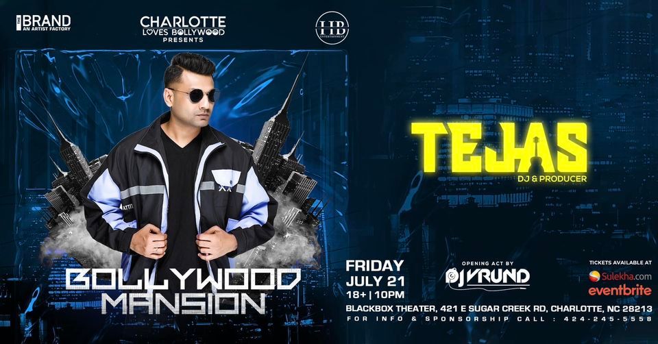 Bollywood Mansion - DJ Tejas Live In Charlotte. at Blackbox, Charlotte ...