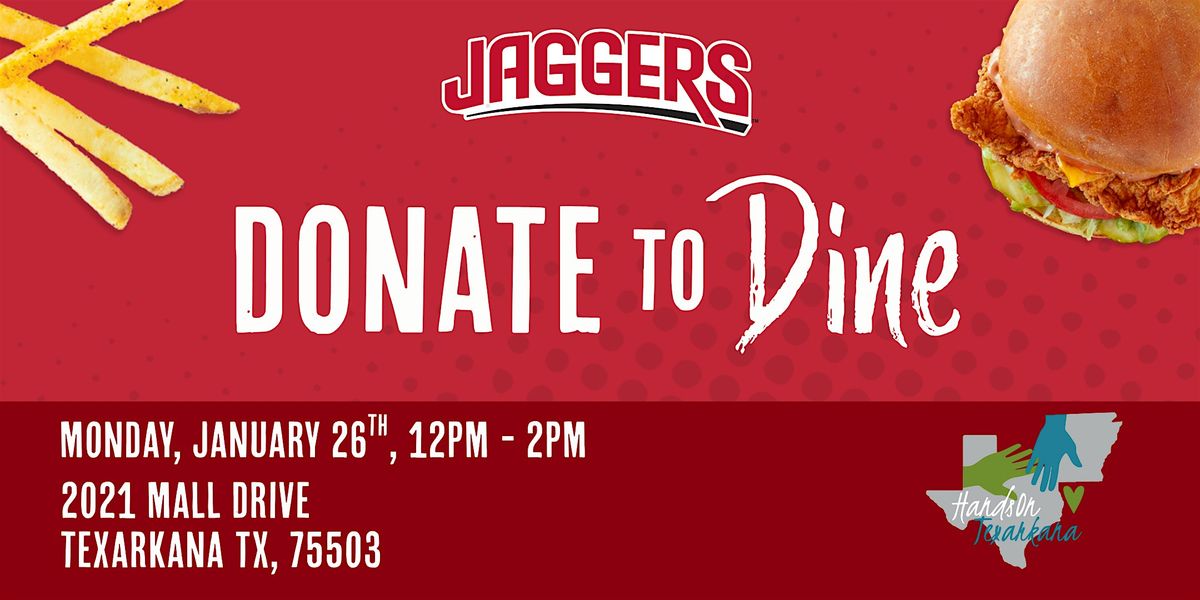 Donate to Dine at 2021 Mall Dr, Texarkana on 26th January, 2026