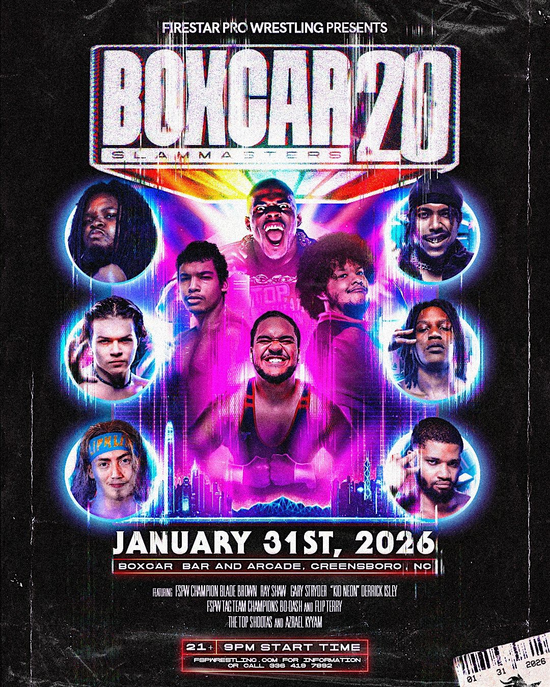 FSPW Presents: Boxcar Slam Masters 20! Live Pro Wrestling 21+ Only! at ...