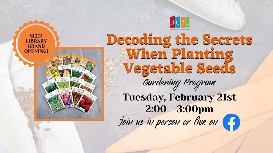 Decoding the Secrets When Planting Vegetable Seeds | Daviess County ...