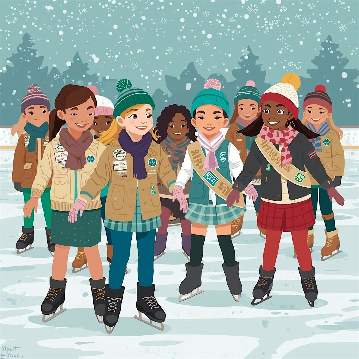 Girl Scout Troop# 40057 Ice Skating Money Earner at Warinanco Sports ...