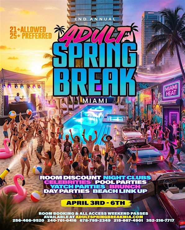 Adult Spring Break 2026 at Miami Beach on 3rd April, 2026