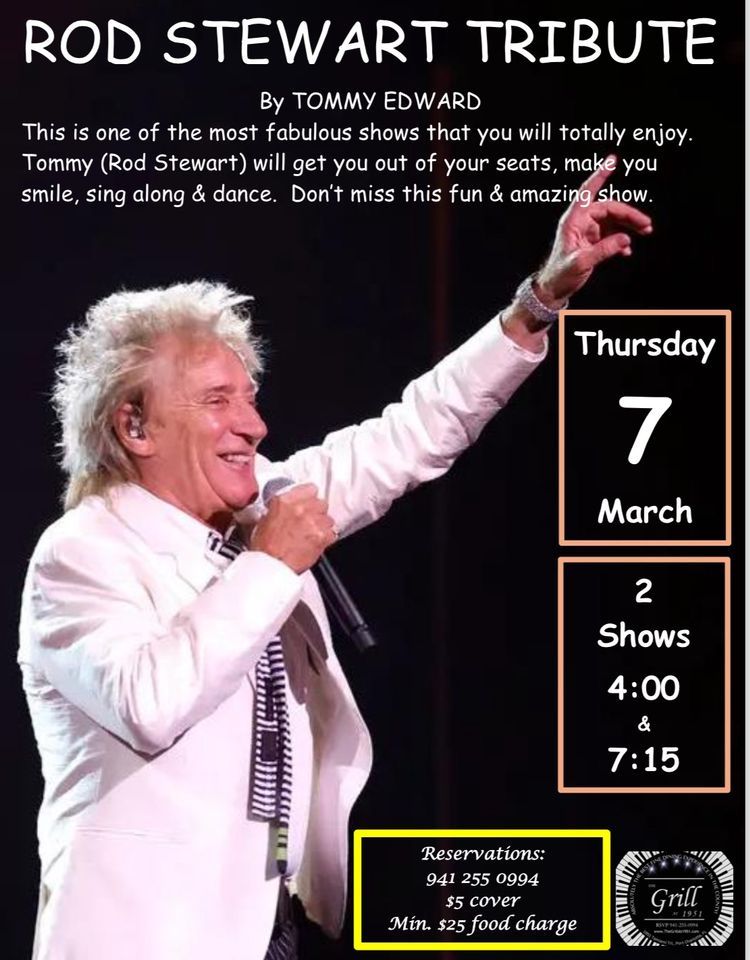 Rod Stewart Tribute by Tommy Edward at 1951 Tamiami Trail, Port ...