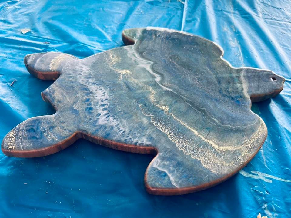 Sea Turtle Cutting Board Class | Wild Child Art Studio, Hampstead, NC ...