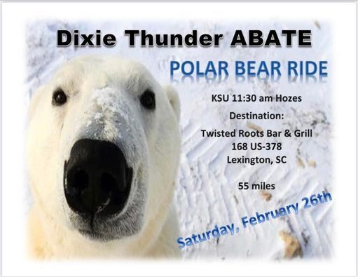 Dixie Thunder ABATE Polar Bear Ride | Hozes, Tema, AA | February 26, 2022