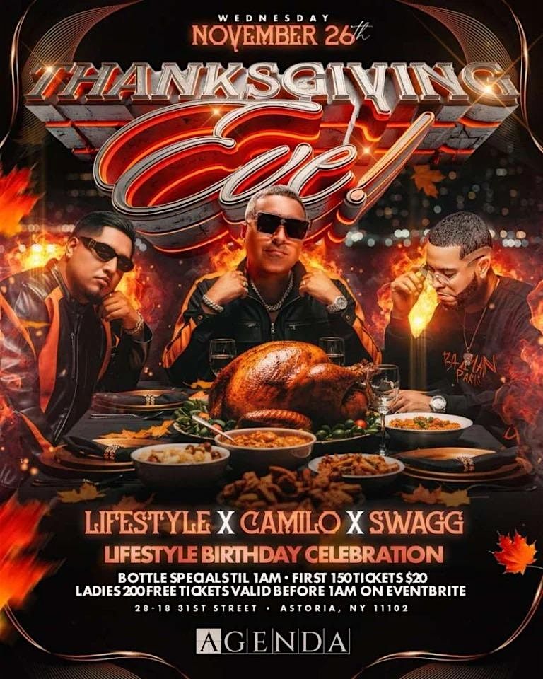 NYC Events Guide: Agenda Astoria Thanksgiving Eve 2025 Tickets at ...