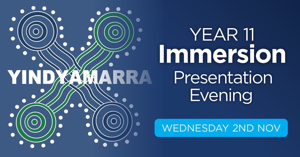 Xavier Immersion Presentation Evening | Xavier High School, Albury ...