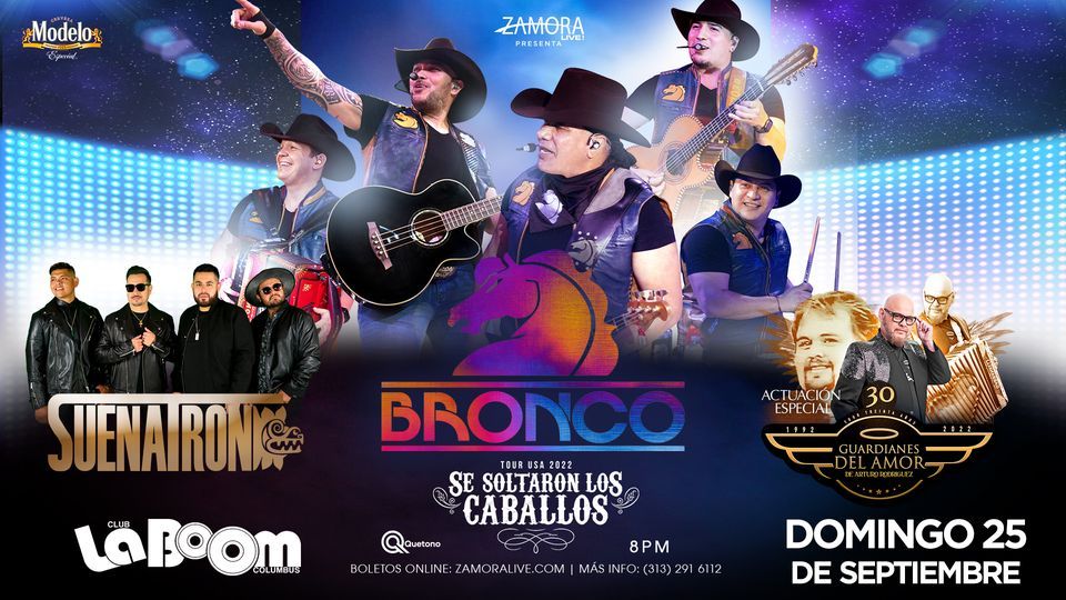 BRONCO Tour USA 2022 · Columbus, OH | La Boom Columbus | September 25, 2022