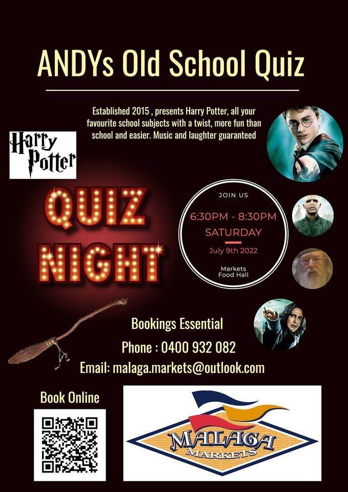 QUIZ NIGHT - MALAGA MARKETS at Malaga Markets, Perth on 9th July, 2022