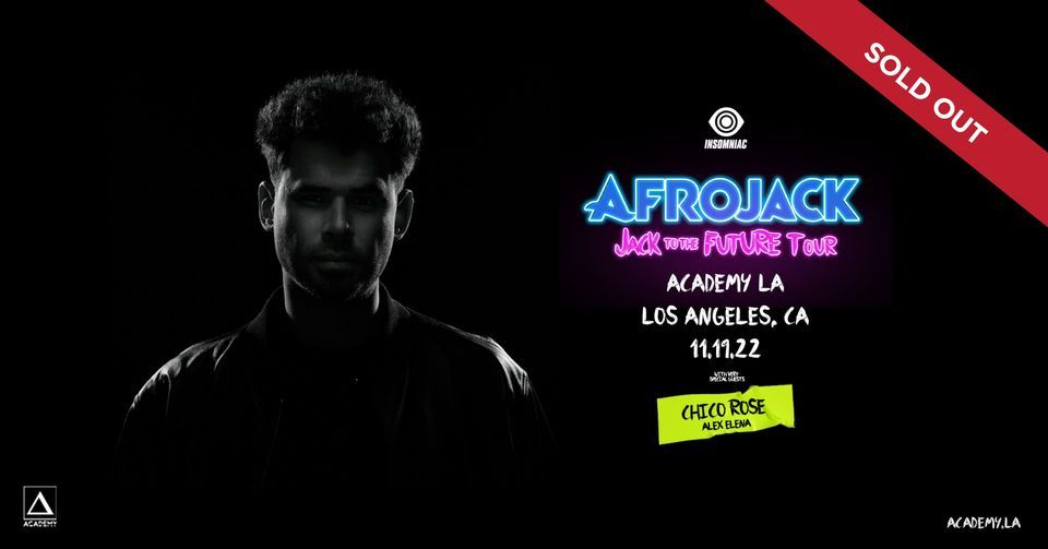 Afrojack: Jack To The Future Tour at Academy LA at Academy LA ...