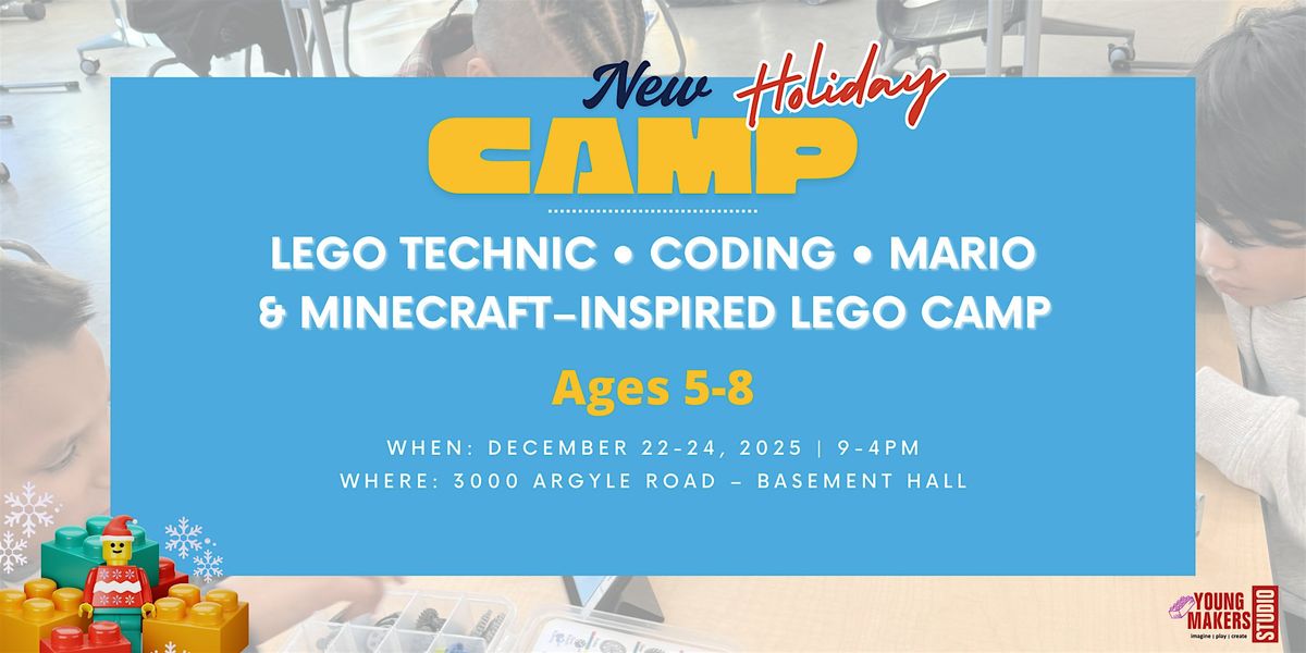 Minecraft & Mario Inspired Early Engineering 3 Day Lego Camp (Ages 5-8 ...