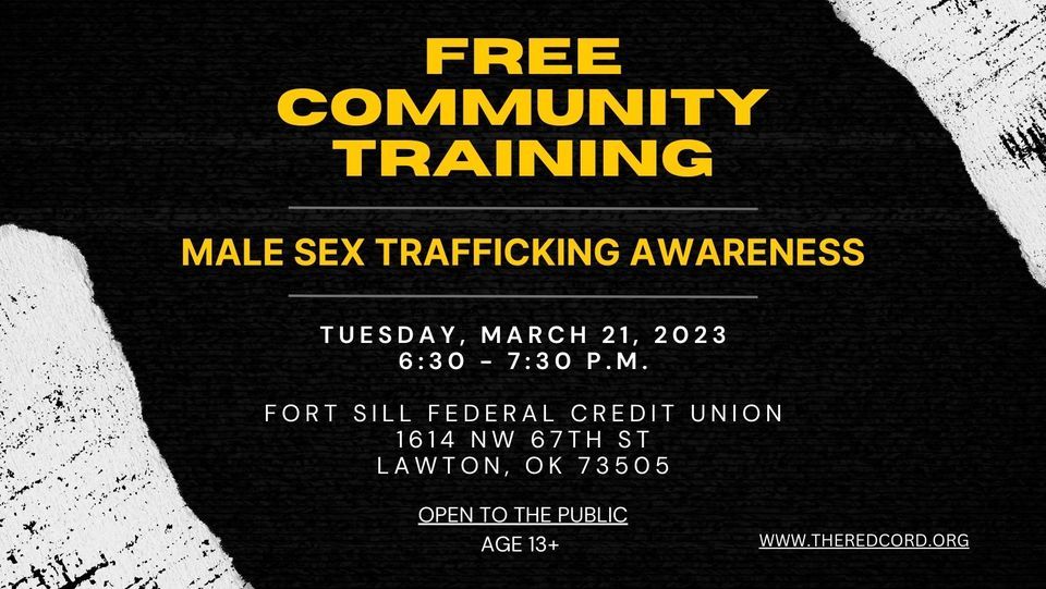 Free Community Training - Male Sex Trafficking Awareness | 1614 NW 67th ...