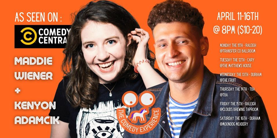 TCE presents Maddie Wiener + Kenyon Adamcik @ The Matthews House in Cary! | 317 West Chatham ...